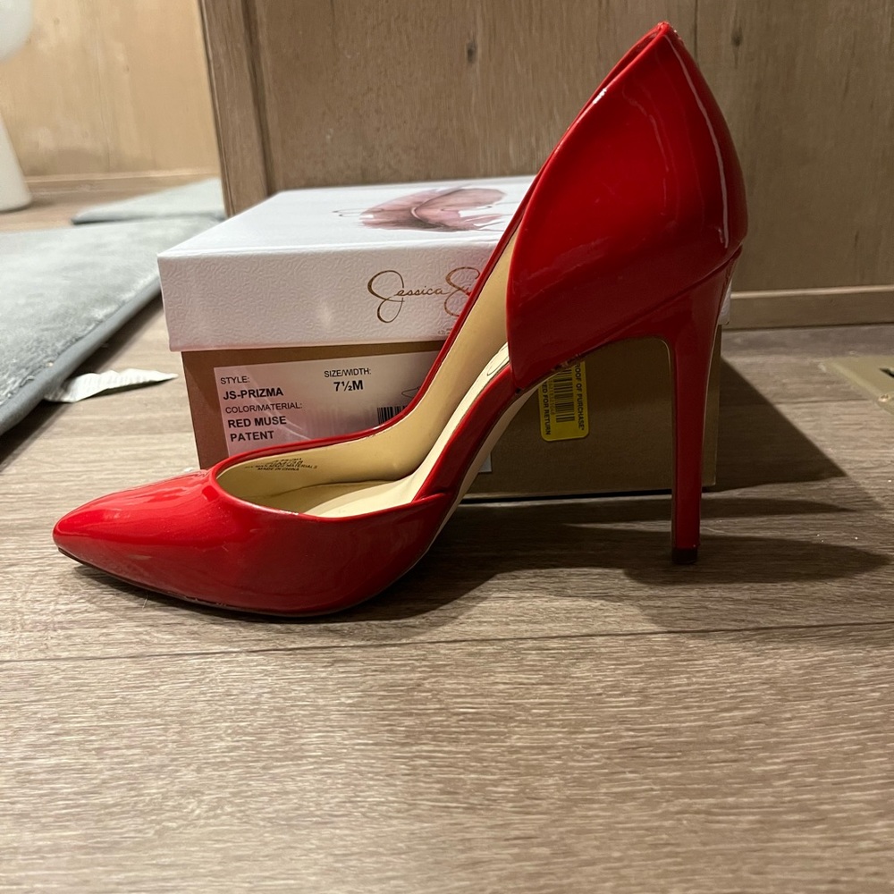 Jessica Simpson Red Heals - Gem